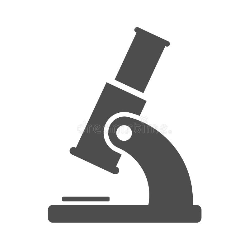 Microscope Vector Icon Isolated on White Stock Vector - Illustration of research, flat: 251801302