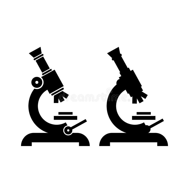 Microscope Vector Pictogram Stock Vector - Illustration of medicine ...