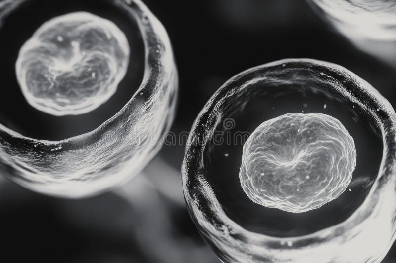 Microscope View of Fetal Cells Under Development Stock Image - Image of ...