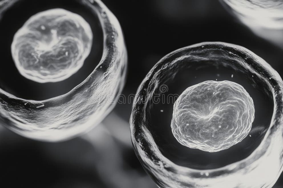 Microscope View of Fetal Cells Under Development Stock Image - Image of ...