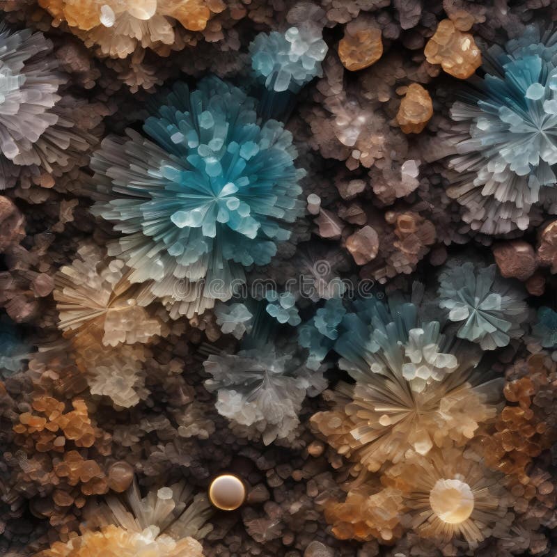 A Microscope View of Intricate Patterns Formed by Crystallized Minerals ...