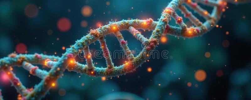 Microscope View of Plant Cells, Glowing DNA Strands, Agriculture, Dna ...