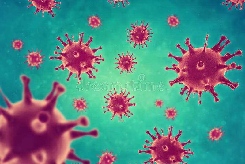 Microscope virus close up stock illustration. Illustration of asian ...