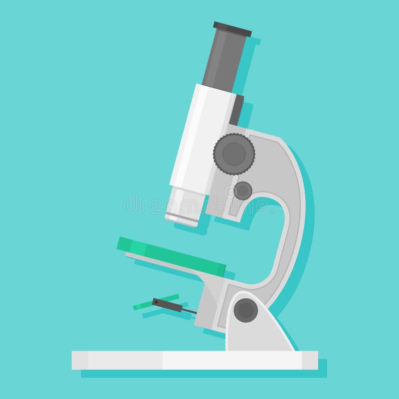 Colored Microscope in Green Badge Icon. Element of Science and ...