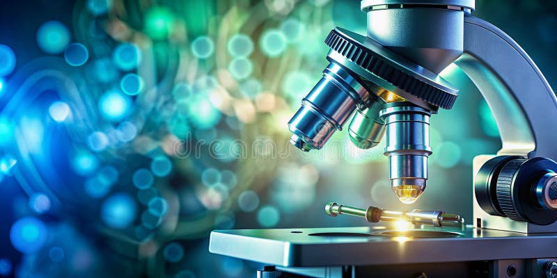 A Microscope Zooming in on a Microscopic Organism Generative AI Stock ...