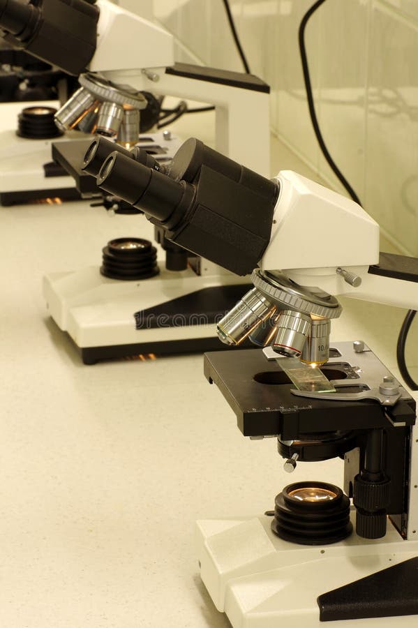 Microscopes laboratory stock image. Image of light, analysis - 74281209