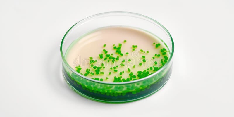 Microscopic Algae Growth on Nutrient Agar a Visual Exploration of ...