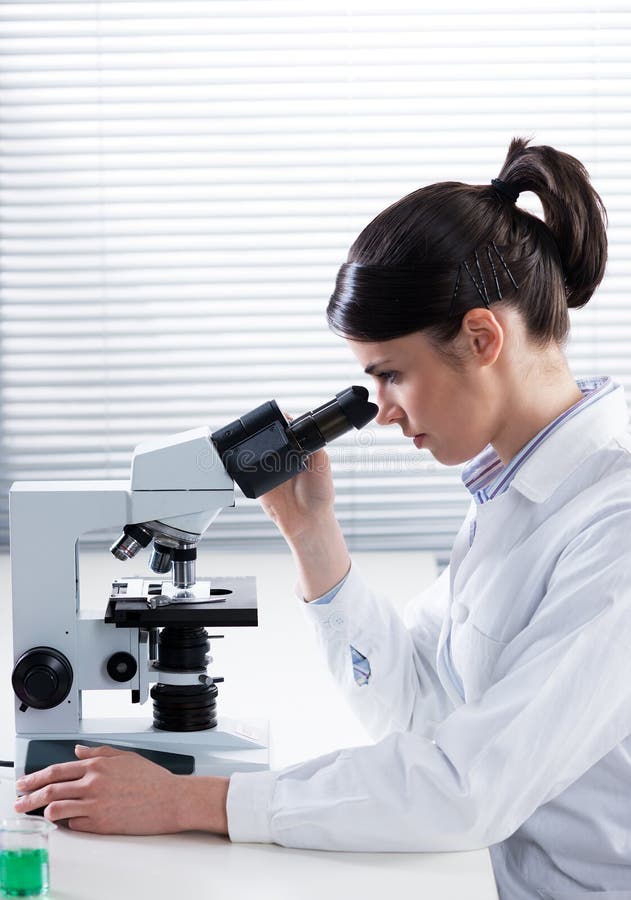 Microscopic Analysis of Samples Stock Image - Image of analyzing ...