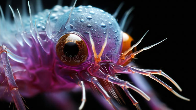Microscopic Aquatic Creature: a Digital Art Masterpiece Stock ...