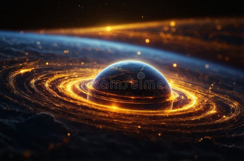 Microscopic Atomic Solar Systems with Tiny Civilizations and Glowing ...