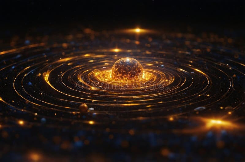 Microscopic Atomic Solar Systems with Tiny Civilizations and Glowing ...