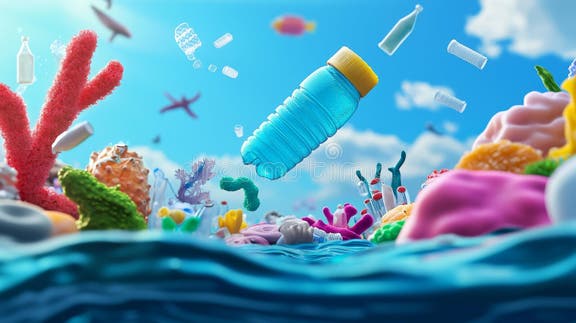 Microscopic Bacteria Breaking Down Plastic Waste in Ocean Water ...