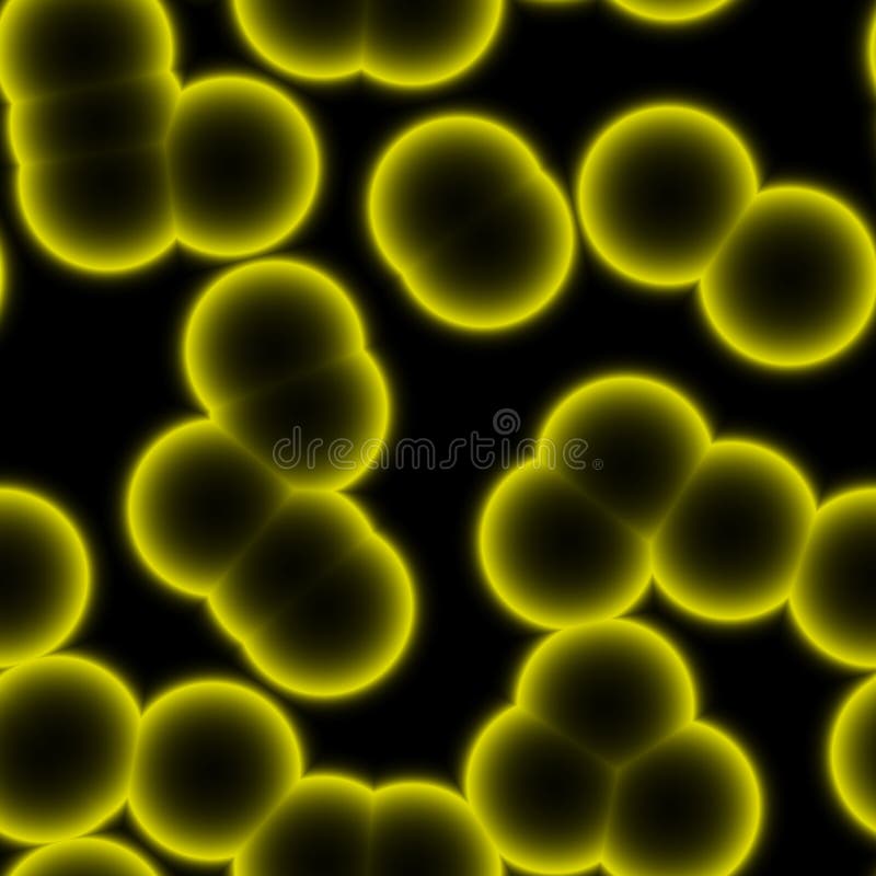 Microscopic Bacteria Cells Texture Stock Illustration - Illustration of ...