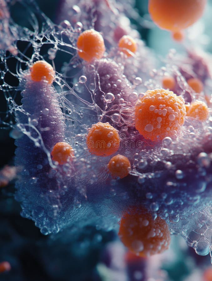 Microscopic Bacteria Cells Under a Microscope Stock Photo - Image of ...