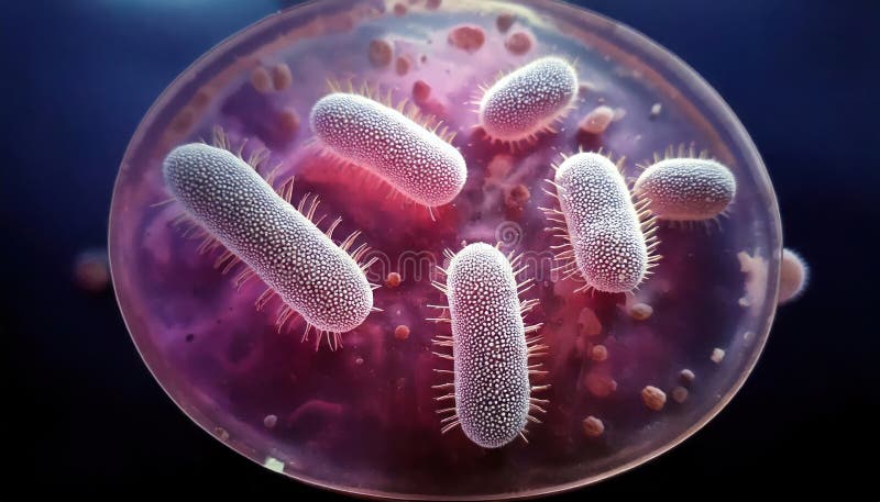 Microscopic Bacteria Coli Infection Intestinal Micro Germ Microbe ...