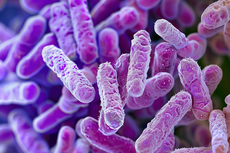 Microscopic Bacteria with a Detailed Structure Stock Image - Image of ...