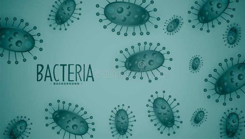 Microscopic Bacteria or Virus Infection Background Design Stock Vector ...