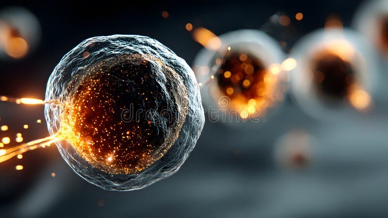 White Blood Cell Bursting with Energy during Immune Response, Extreme ...