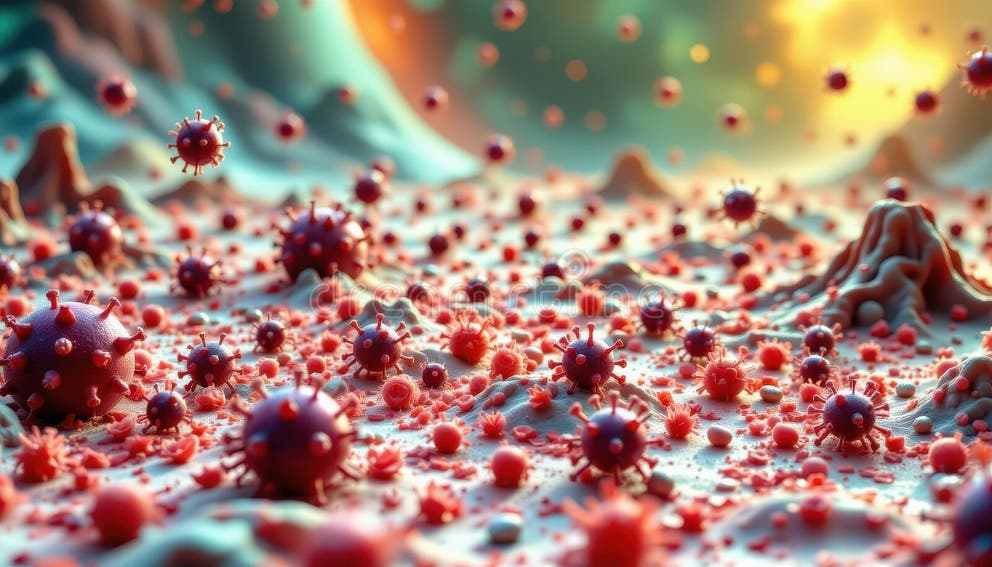 Microscopic Battlefield Made of Germs Fighting for Space, Visualized in ...