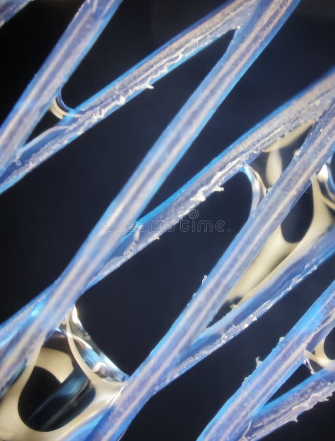 Microscopic Beauty: Bath Sponge with Water Drop Stock Photo - Image of ...