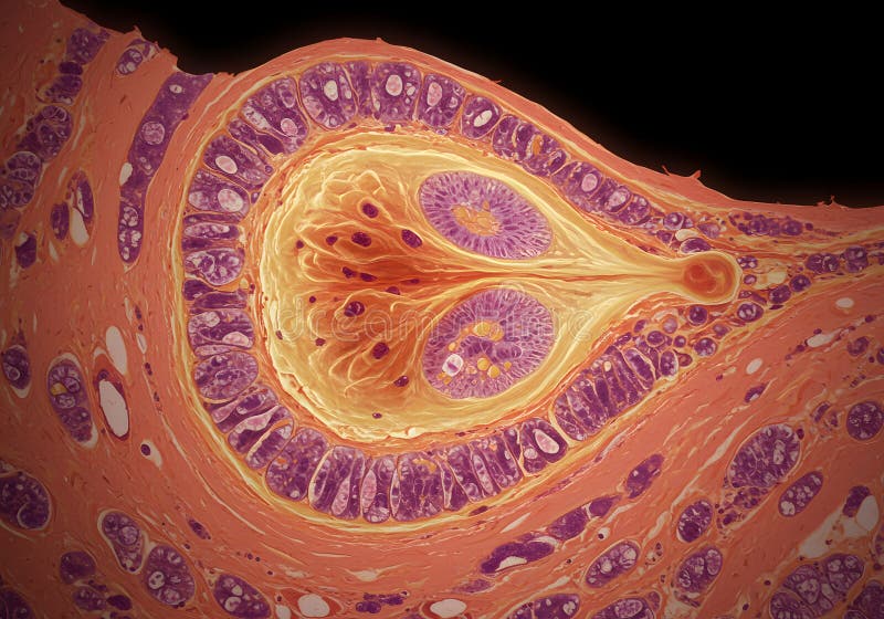 Microscopic Biological Tissue Section Stock Illustrations – 317 ...