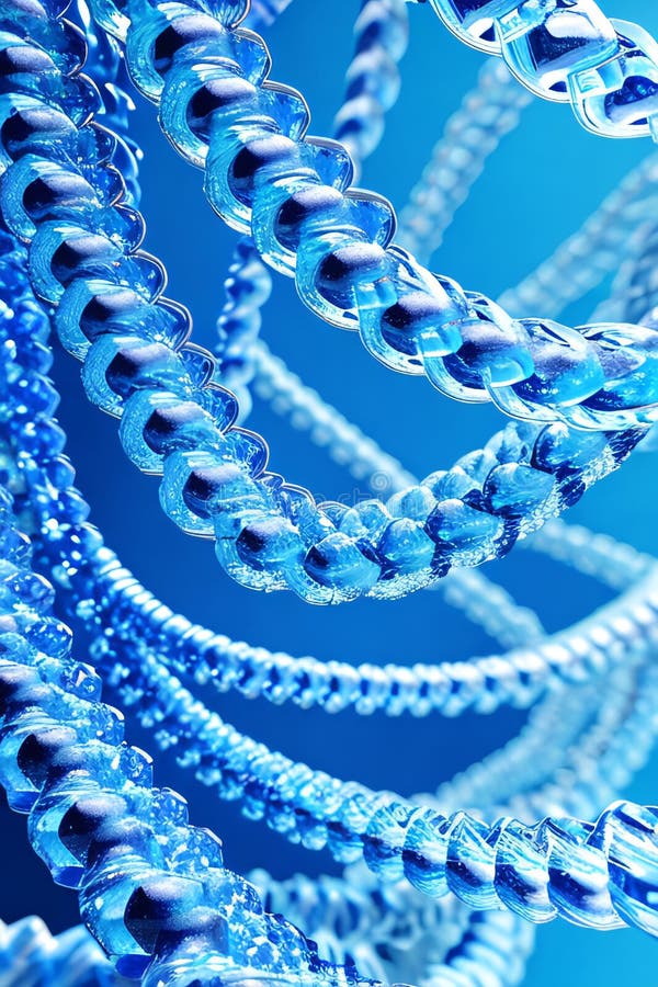 Microscopic Biology-themed Strands, Resembling Cell Chains, DNA or ...