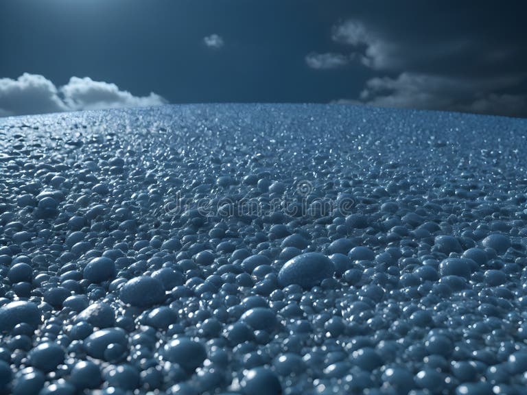 Microscopic Blue Balls. Abstract Texture for Scientific Background ...