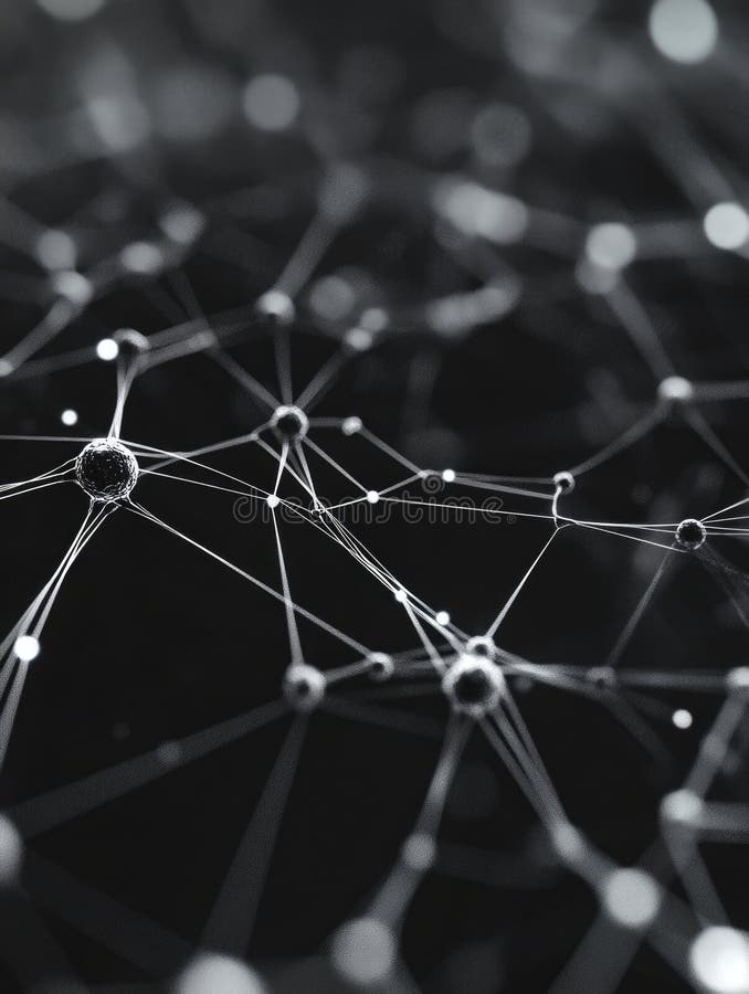 Microscopic Brain Network stock photo. Image of synapses - 388224406