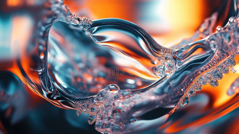 Microscopic Bubbles in Liquid Stock Photo - Image of motion, detail ...