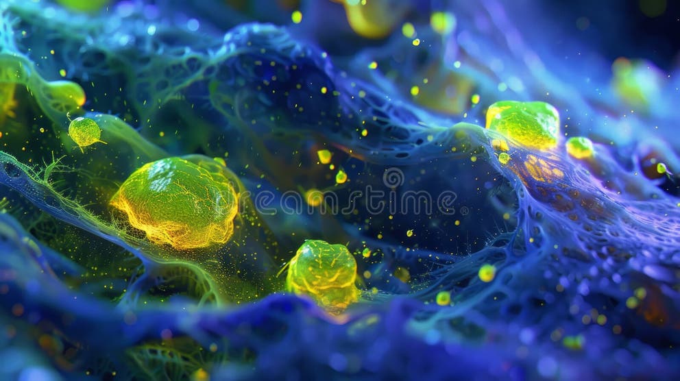 Microscopic Cell Structure: Medical Research Background, Bio Technology ...