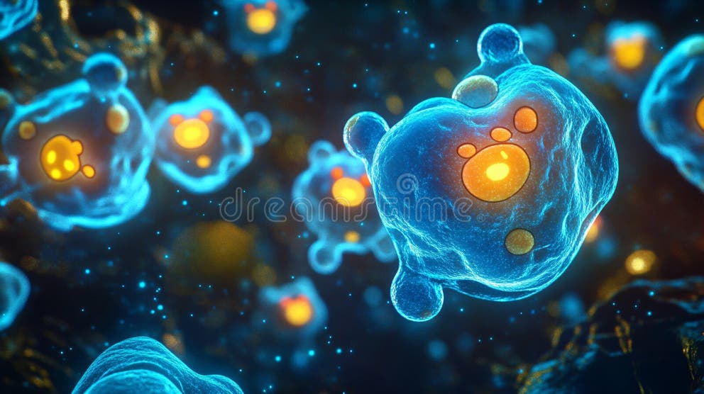 Microscopic Cell Structures Abstract Background High Quality Image ...