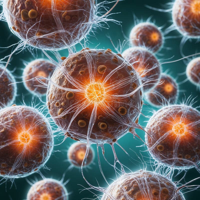 Microscopic Cell View Intricate Spherical Structures from Top Down ...