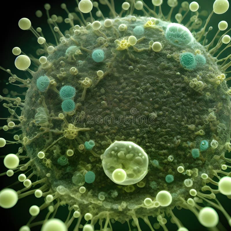 Microscopic Cells. Biology or Science Concept Stock Image - Image of ...