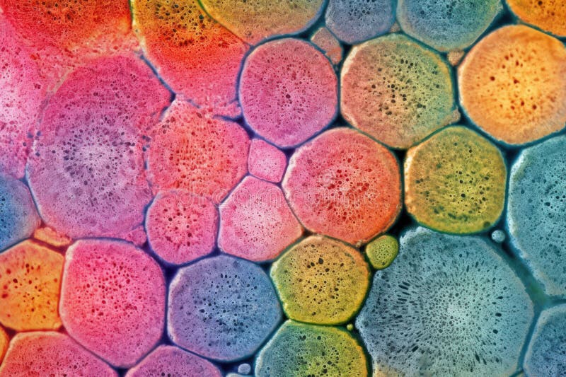 Microscopic Cells - Generative AI Stock Illustration - Illustration of ...