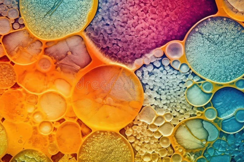 Microscopic Cells - Generative AI Stock Illustration - Illustration of ...