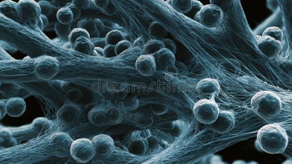 Microscopic Cells Intricate Network Stock Illustration - Illustration ...