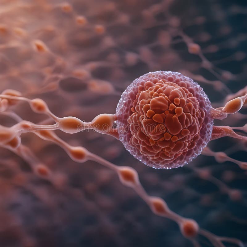 Microscopic Cellular Network in Detail Stock Photo - Image of medical ...