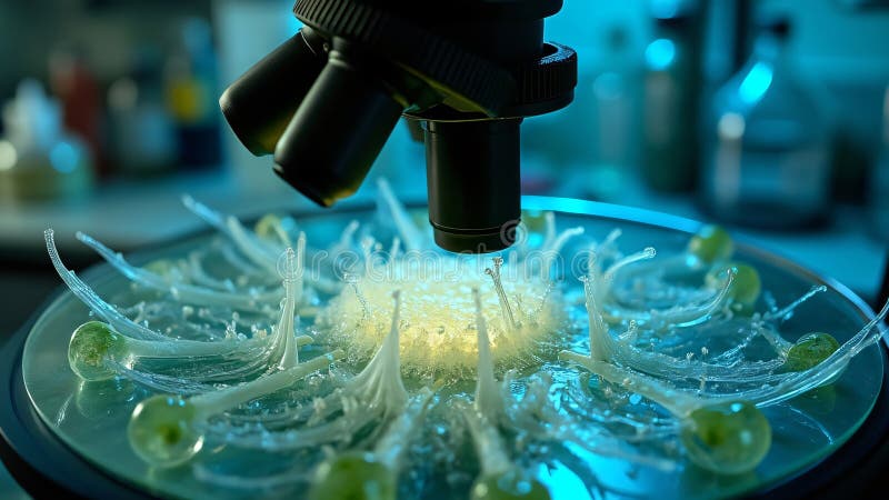 Microscopic Cellular Research Science Lab Sample Good Resolution Stock ...