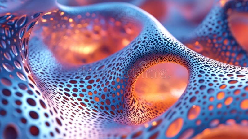 Microscopic Cellular Structure Stock Illustration - Illustration of ...