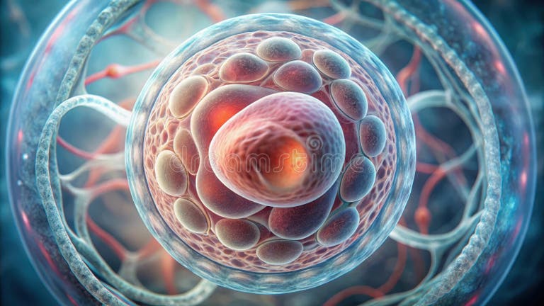 Microscopic Cellular Structure a Detailed Visual Representation of ...