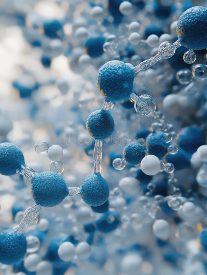 Microscopic Cellular Structures in Action Stock Photo - Image of ...