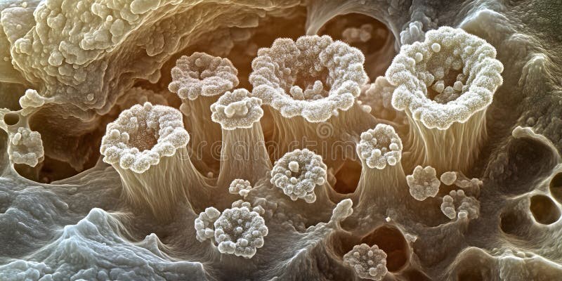 Microscopic Cellular Structures: a Detailed 3D Render Stock ...