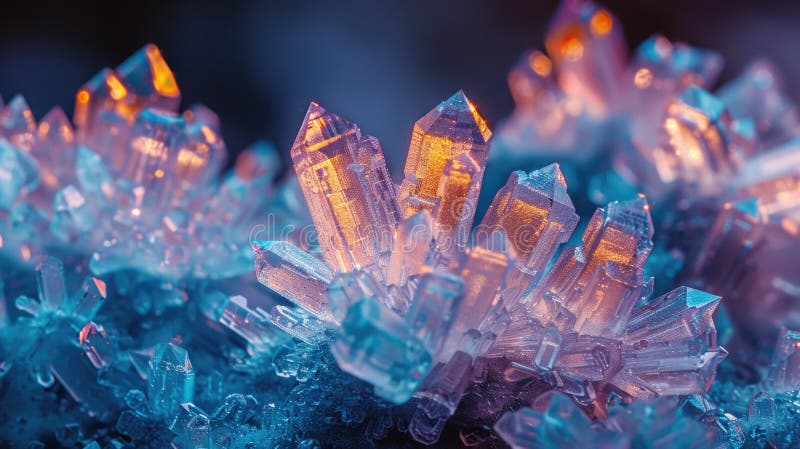 Microscopic Close-Up of Oxalate Crystals Showcasing Intricate Structure ...