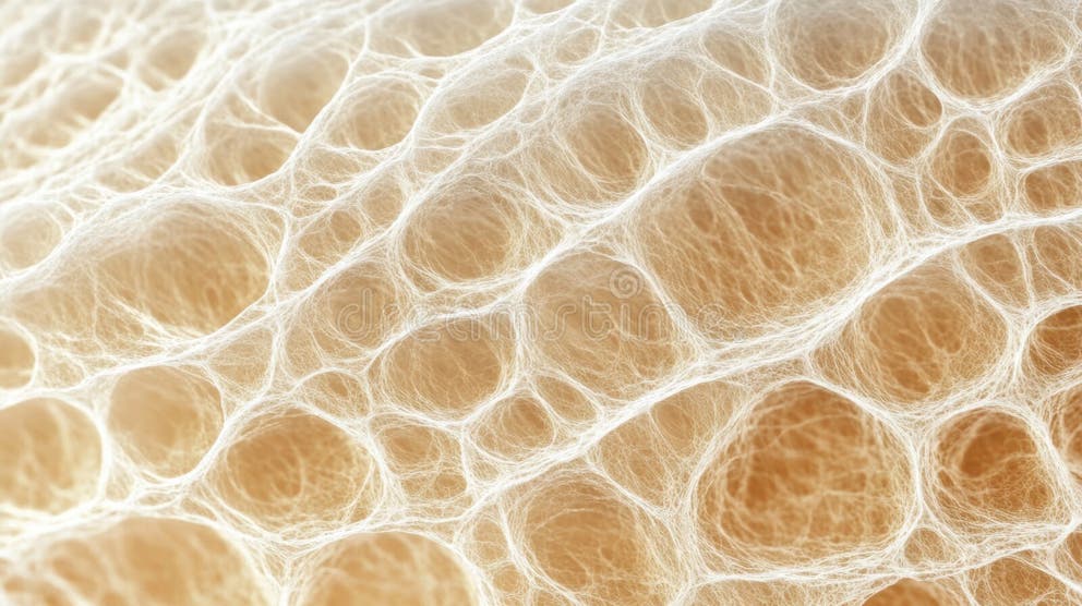 Microscopic Close Up of Regenerating Skin Cells Showcasing Intricate ...