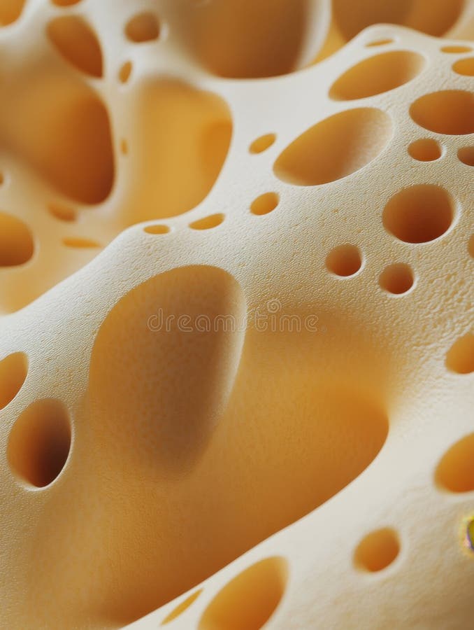 Microscopic Close-Up of Spongy Cellular Structures Stock Photo - Image ...