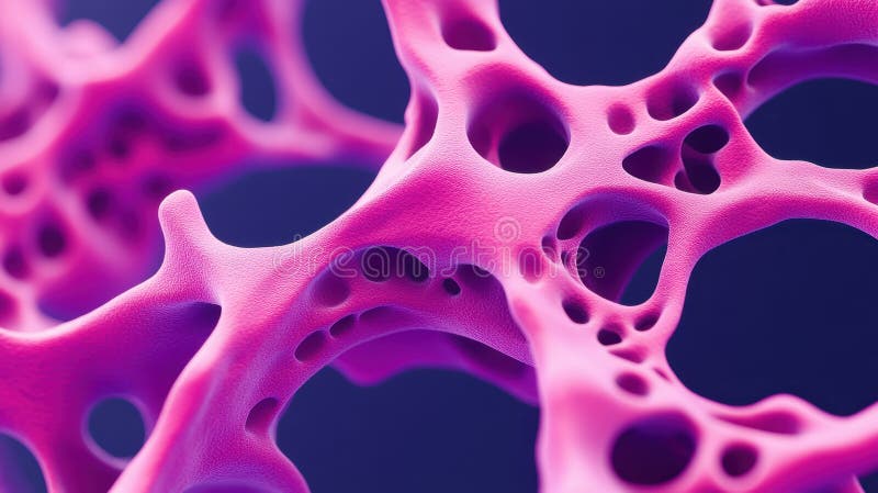 Microscopic Closeup, Exploring the Intricate Details of a Vibrant Pink ...