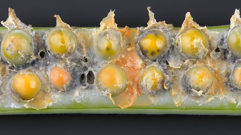 Microscopic Closeup of Insect Eggs in a Pod Good Resolution Stock Photo ...