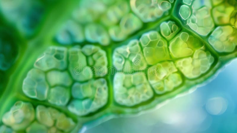 Leaf Cells Microscope Magnification, Plant Leaf Microscopic Structure ...