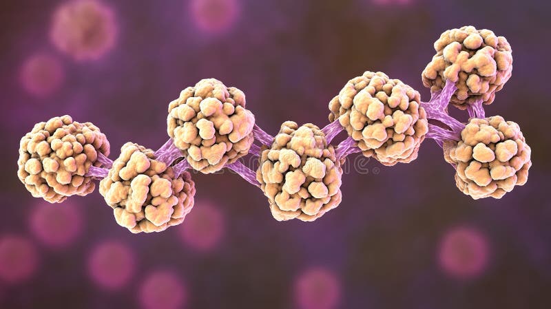 Microscopic 3D Rendering of Protein Complex Stock Photo Stock ...