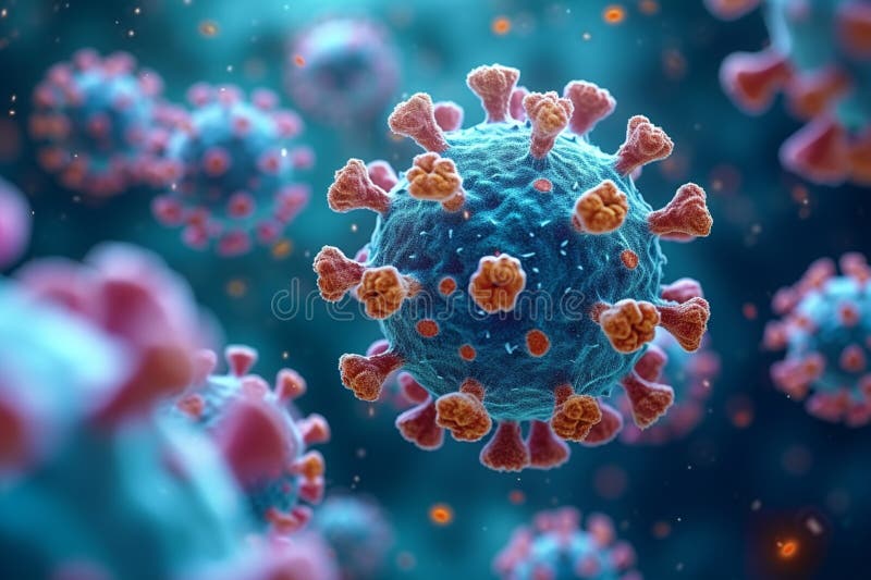 Microscopic 3D View Virus Cells, Bacteria, Realistic Coronavirus ... Microscopic 3D View Virus Cells, Bacteria, Realistic Coronavirus ...